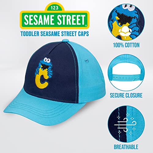 Cookie Monster Toddler Hat for Boys, Sesame Street Toddler Baseball Cap, Sesame Street Toddler Baseball Hat with Cookie Monster