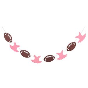 touchdowns or tutus gender reveal banner paper garland dessert bar bunting