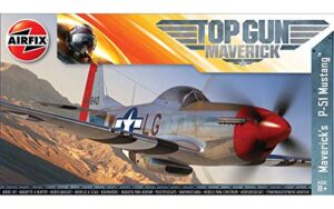 airfix top gun maverick p-51d mustang 1:72 aviation plastic model kit a00505