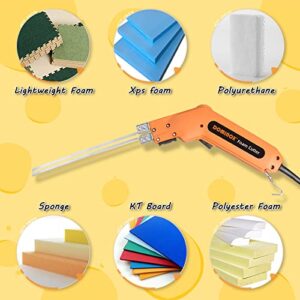 Foam Cutter Electric Hot Knife Styrofoam Cutting Tool Kit Heated Knife for Foam Board Insulation, Kaizen Foam, EPP, EPS, XPS, EVA, EPE, PU, KT Board, Sponge, Nylon