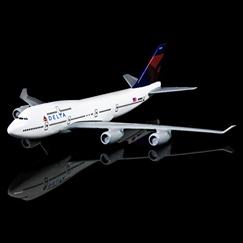 24-Hours Delta Boeing 747 Plane Model Alloy Metal Airplane Models Die-cast 1:400