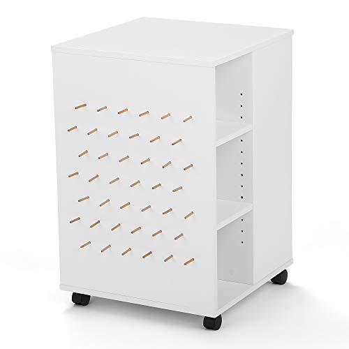 Arrow 81100 Portable 4 Sided Thread, Ribbon and Craft Storage Organization Cube, White Finish