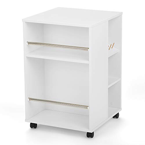 Arrow 81100 Portable 4 Sided Thread, Ribbon and Craft Storage Organization Cube, White Finish