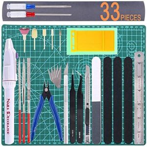 33pcs gundam model tool kit gunpla tools set modeler basic tool craft set hobby building tools kit bandai models tool kits for minature gundam car airplane ship