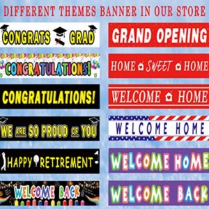 Large Happy Father?¡¥s Day Banner, Fathers Day Decorations, Father?¡¥s Day Party Supplies Decoration, Fathers Day Party Backdrop (9.8 x 1.6 ft)