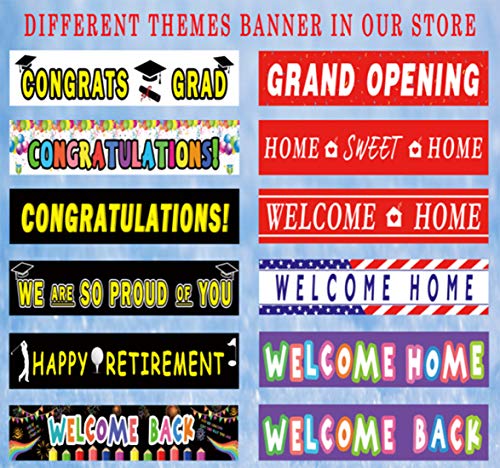 Large Happy Father?¡¥s Day Banner, Fathers Day Decorations, Father?¡¥s Day Party Supplies Decoration, Fathers Day Party Backdrop (9.8 x 1.6 ft)