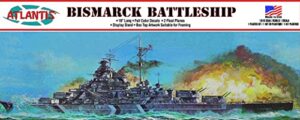 atlantis bismarck german battleship 16 inch model kit