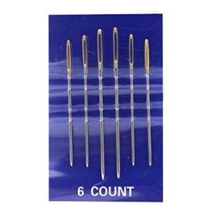 rurah 6 pcs set big eye needles large hole not sharp sewing kniting embroidery tool hand diy needlework plus