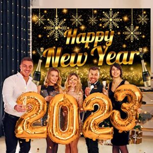 New Years Backdrop Banner Decoration 2023 Happy New Year Backdrop Eve Party Supplies New Year Backdrop for New Year Party Indoor Outdoor