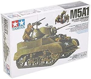 tamiya 35313 1/35 us light tank m5a1 plastic model kit