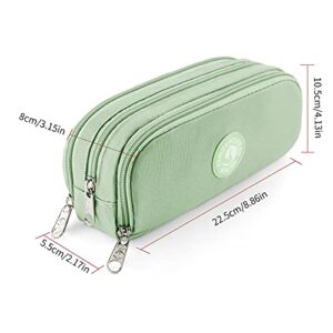 FANCY FOREST Large Capacity Pencil Case, KALIDI Pencil Pouch Office College School Large Storage Pen Bag 3 Compartment Pencil Cases for Adults School Teen Girl Boy