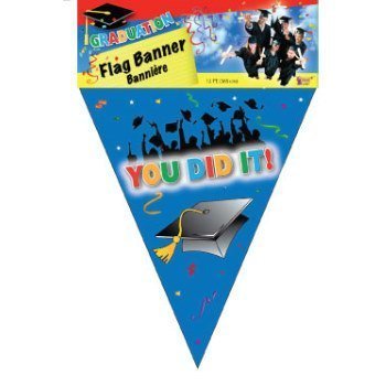 PMU Graduation Flag Banner - You Did It - Party Decoration Pkg/1