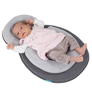 Babymoov Original Baby Lounger & Infant Floor Seat (Baby Registry Must-Have)), Gray