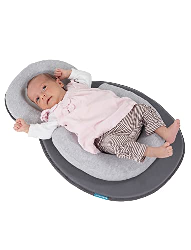 Babymoov Original Baby Lounger & Infant Floor Seat (Baby Registry Must-Have)), Gray