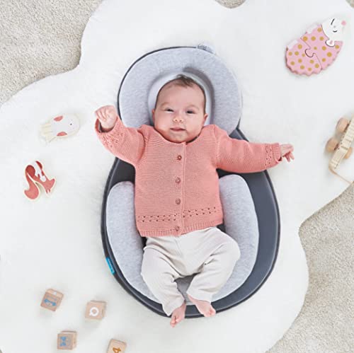 Babymoov Original Baby Lounger & Infant Floor Seat (Baby Registry Must-Have)), Gray