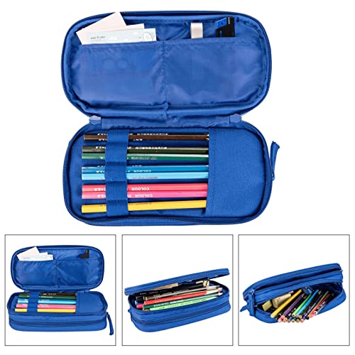 Stumble Guys Pattern Pen Pencil Case Bag Big Capacity Multifunction Storage Pouch Organizer with Zipper Office University for Girls Boy Blue