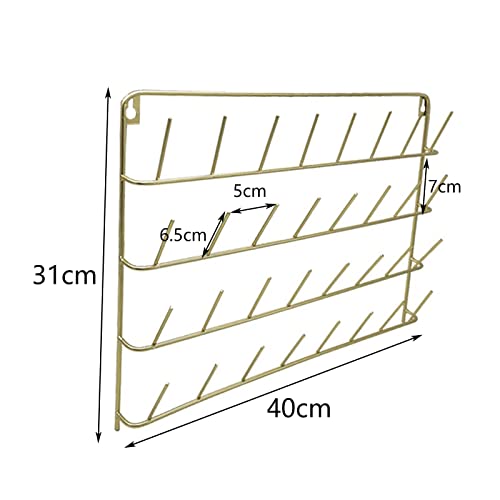 Deevoka Rack 32 Spools Storage Cone Accessories Wall Mount Spool Holder