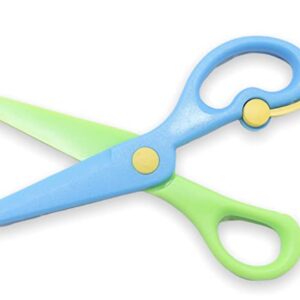 Brizz scissors different shapes 6 Pcs Shape Scissors and 1 PCS Safe Scissors Designs Pattern Scissors Craft Art Scissors for Photos Album Scrapbooking Supplies for Teachers, Students, and Hobbyists