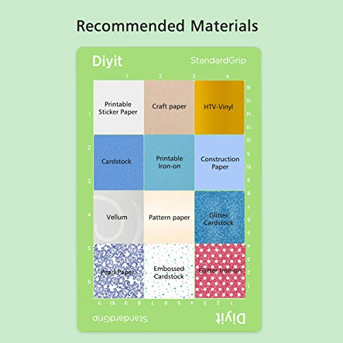 Diyit Standardgrip Cutting Mat for Cricut Joy(4.5x6.5 Inch, 3 Pack)Joy Mat Adhesive Cutting Mats for Cricut Joy Accessories for Creative DIY Works