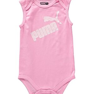 PUMA Baby Girls' Short Sleeve 5-Pack Bodysuit (12 Months, Chalk Pink)