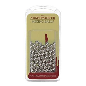 the army painter paint mixing balls – rust-proof stainless steel paint mixing balls for mixing model paints – stainless steel mixing agitator balls and paint balls, 5.5mm/apr. 0.22”, 100 pcs