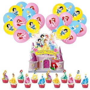 Party Super Birthday Party Supplies For Disney Princess,Snow White Theme Party Decoration 177 0