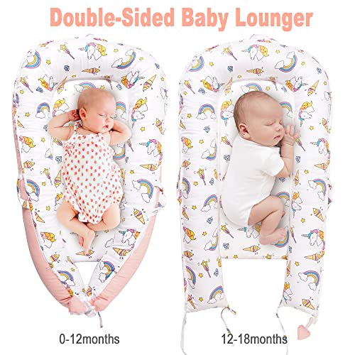 Baby Lounger Cover Baby Nest Cover for Baby Girls Boys Soft Breathable Sleep Bed Cover Fits 0-24 Months Newborn Infant Babies