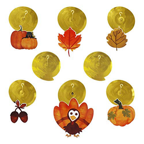 Ivenf Thanksgiving Decorations, 31 ct Turkey Pumpkin Fall Leaves Hanging Swirls and Thankful Banner, Maple Leaves Home Fireplace Decor Autumn Theme Party Supplies