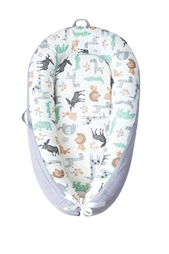 Junoon Baby Lounger 100% Soft Breathable Newborn Lounger Nest for 0-12 Months, Soft Infant Lounger Floor Seat for Lounger, Baby Must Have Essentials Baby Registry Search