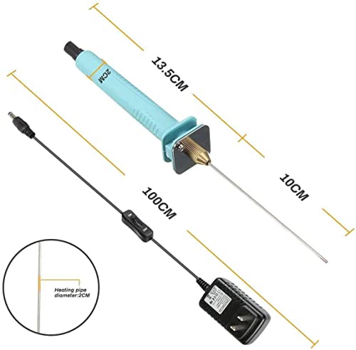 Electric Hot Knife Foam Cutter, Vickes Cutting Hot Pen Hot Wire Cutter 15W Electric Foam Cutting Machine Pen 10CM Styrofoam Cutter Heat Cutting Tool Kit