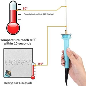 Electric Hot Knife Foam Cutter, Vickes Cutting Hot Pen Hot Wire Cutter 15W Electric Foam Cutting Machine Pen 10CM Styrofoam Cutter Heat Cutting Tool Kit