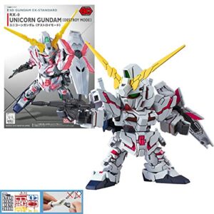 bandai hobby – gundam uc – 005 unicorn gundam (destroy mode), sd ex-standard