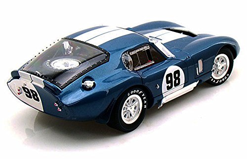 1965 Shelby Cobra Daytona Coupe #98, Blue w/ White Stripes - Shelby SC130 - 1/18 Scale Diecast Model Toy Car