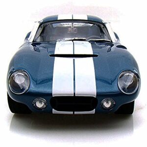 1965 Shelby Cobra Daytona Coupe #98, Blue w/ White Stripes - Shelby SC130 - 1/18 Scale Diecast Model Toy Car