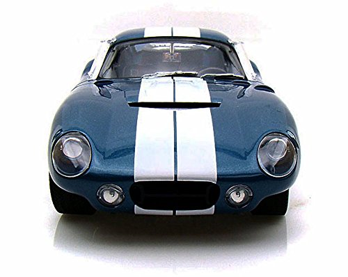 1965 Shelby Cobra Daytona Coupe #98, Blue w/ White Stripes - Shelby SC130 - 1/18 Scale Diecast Model Toy Car