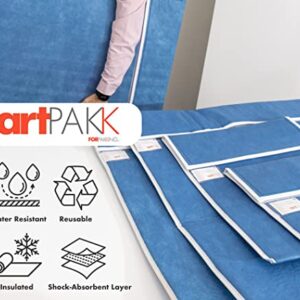 ARTPAKK | Protective Storage, Shipping, Packing | 57 1/16" x 78 3/4" - AP10 | Reusable, Waterproof & Acid-Free Lining | Large Framed Painting & Canvas Archival Portfolio | Eco Bubble Wrap Alternative