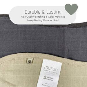 MOZAH Organic Muslin Burp Cloths - 100% Organic Burping Cloths for Babies and Baby Rags or Burp Cloths Baby Boy