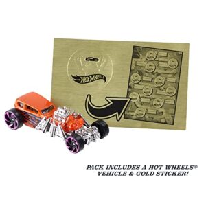 Hot Wheels Rewards Car Pack of 10 Individually Wrapped 1:64 Scale Die-Cast Vehicles in Opaque Bags with Gold Stickers, Rewards or Prizes for Kids 3 Years Old & Up