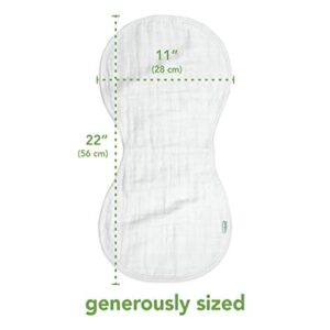 green sprouts Muslin Stay-Dry Teether Bibs & Burp Cloths Set Made from Organic Cotton (6Piece), Gray Koala