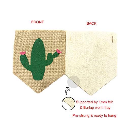 Cactus Party Supplies | Cactus Decor | Taco Party | Burlap Fiesta Party | Birthday Decorations | Cactus Wall décor | Cactus Banner | Nursery décor| Mexican Theme Banner | Fiesta Cactus Sombrero Salsa