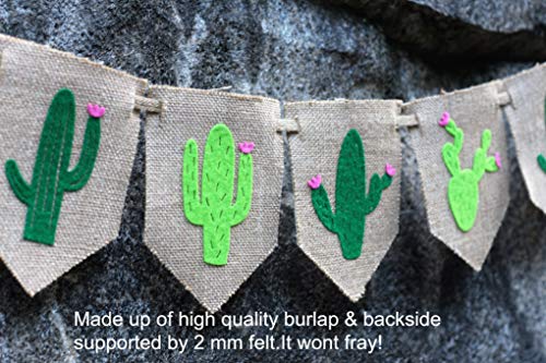 Cactus Party Supplies | Cactus Decor | Taco Party | Burlap Fiesta Party | Birthday Decorations | Cactus Wall décor | Cactus Banner | Nursery décor| Mexican Theme Banner | Fiesta Cactus Sombrero Salsa