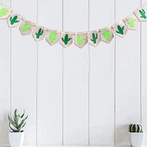 Cactus Party Supplies | Cactus Decor | Taco Party | Burlap Fiesta Party | Birthday Decorations | Cactus Wall décor | Cactus Banner | Nursery décor| Mexican Theme Banner | Fiesta Cactus Sombrero Salsa