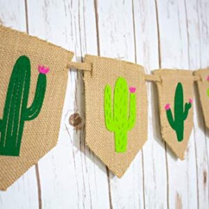 Cactus Party Supplies | Cactus Decor | Taco Party | Burlap Fiesta Party | Birthday Decorations | Cactus Wall décor | Cactus Banner | Nursery décor| Mexican Theme Banner | Fiesta Cactus Sombrero Salsa