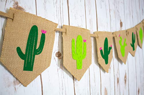 Cactus Party Supplies | Cactus Decor | Taco Party | Burlap Fiesta Party | Birthday Decorations | Cactus Wall décor | Cactus Banner | Nursery décor| Mexican Theme Banner | Fiesta Cactus Sombrero Salsa