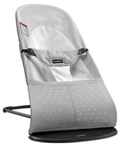 babybjörn bouncer balance soft, mesh, silver/white (005029us)