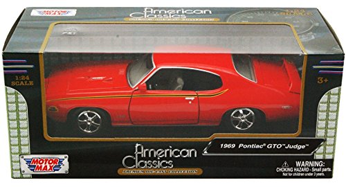 Pontiac GTO Judge, orange 1969 Model Car Motormax 1:24