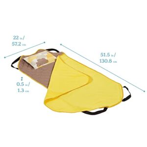 CR4Kids ELR-16203-CLHN Nap Mat, Large, Brown/Yellow