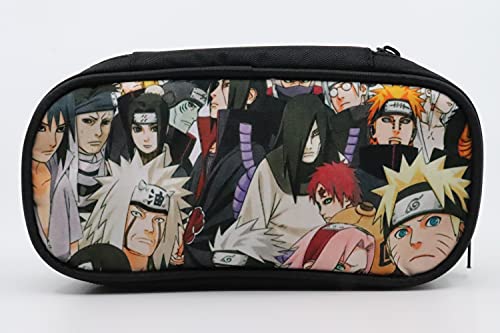 Japanese Anime Pencil Case - Multifunction PU Leather Pencil Pouch with Zipper Closure - Pencil Box for School Supplies Office Supplies