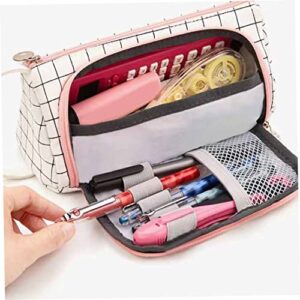 Eioflia Pencil Case Large Capacity Pen Holder Pouch Multifunctional Stationery Cosmetic Bag Pen Organizer for Students Cosmetic Storage Bag