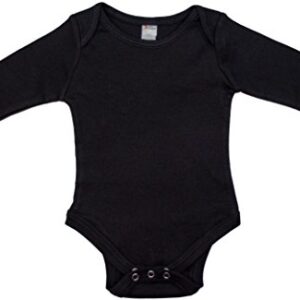 Earth Elements Baby Long Sleeve Bodysuit 6-12 Months Black